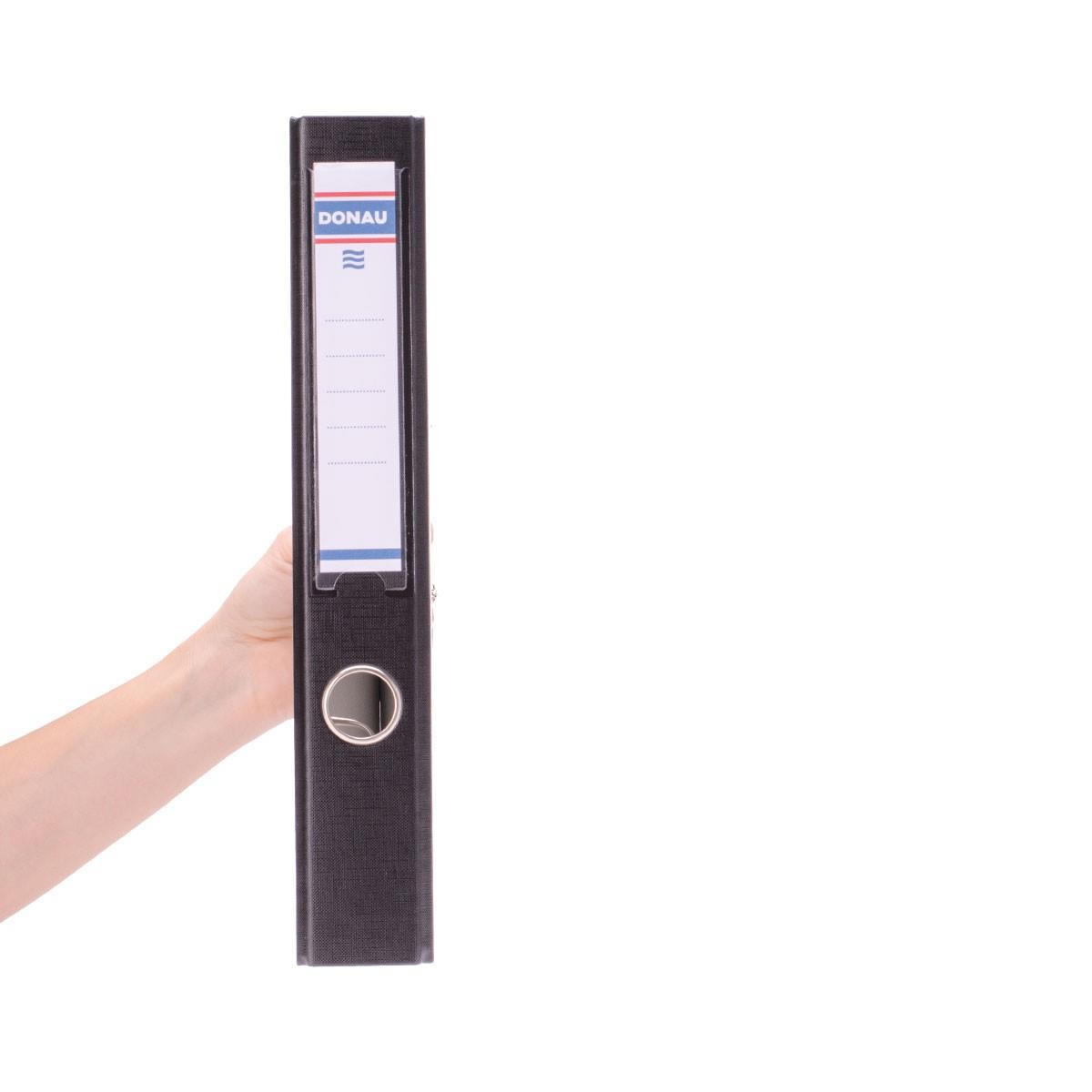 Segregator A4 wąski 50mm Donau Master czarny - Extrabiuro.pl