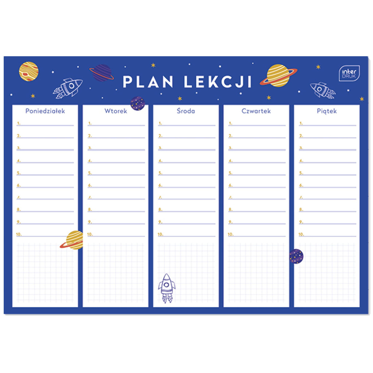 Plan lekcji A4 Boys - Extrabiuro.pl